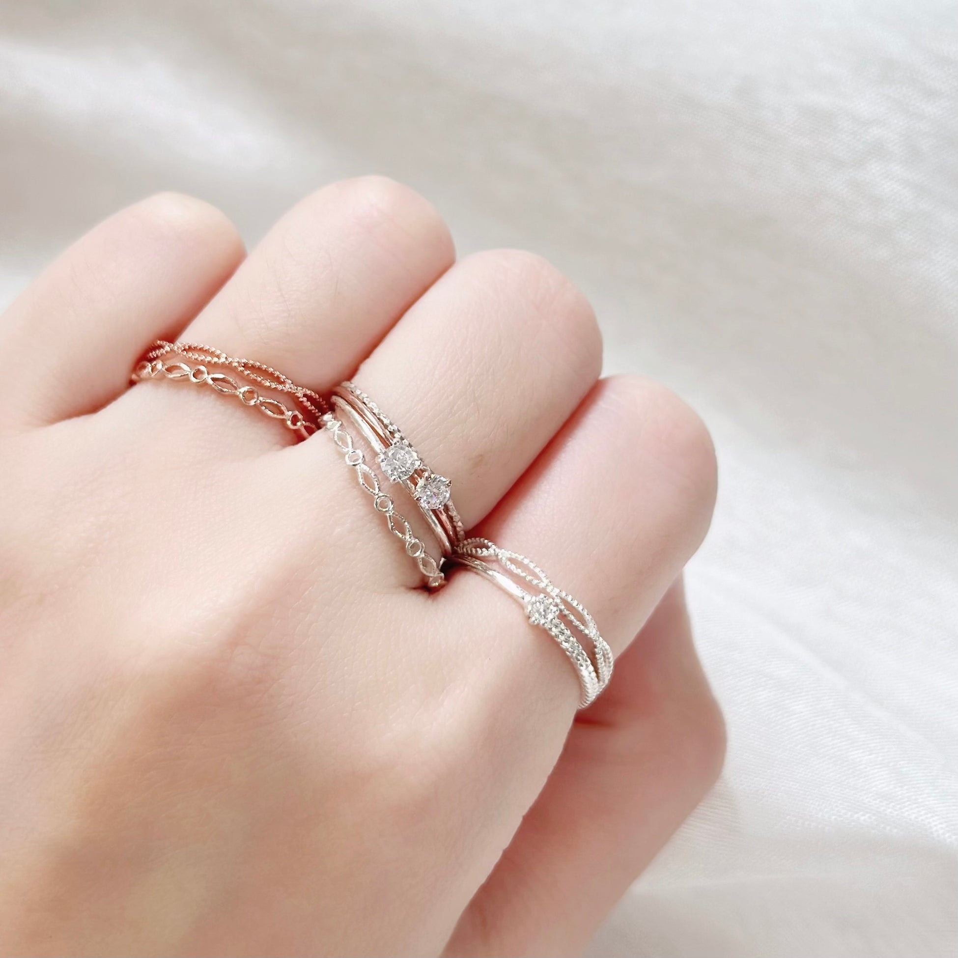 Rose Gold Ha Na Ring | Made in Korea | Dainty Jewellery – Aurelia Atelier
