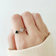 Black Vanya Diamond Clover Ring | Made in Korea | Dainty Jewellery ...