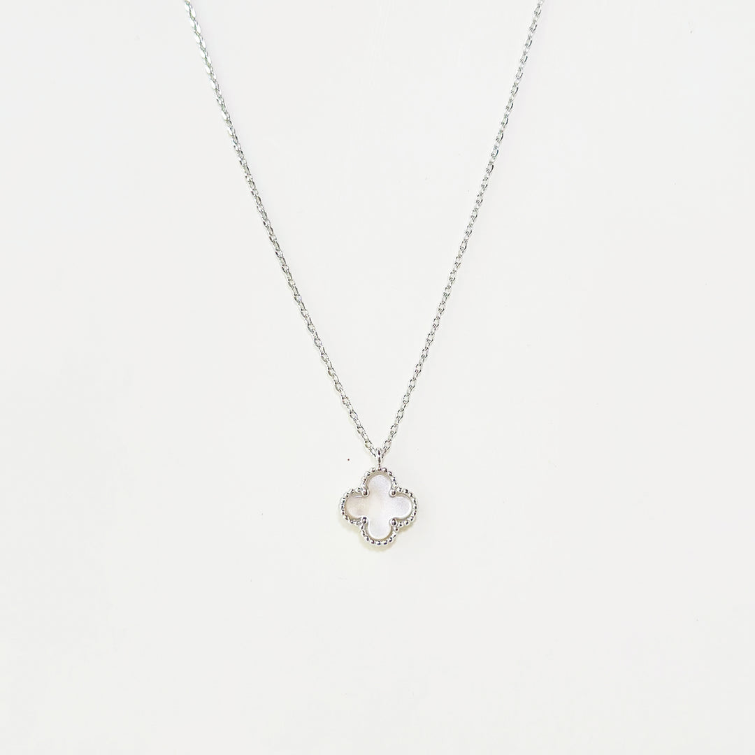 Silver Vanya Vanya Clover Necklace | Made in Korea | Dainty Jewellery ...