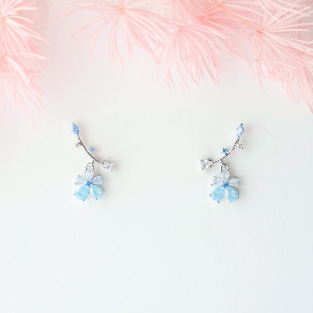 Silver Primrose Earrings | Made in Korea | Dainty Jewellery – Aurelia ...