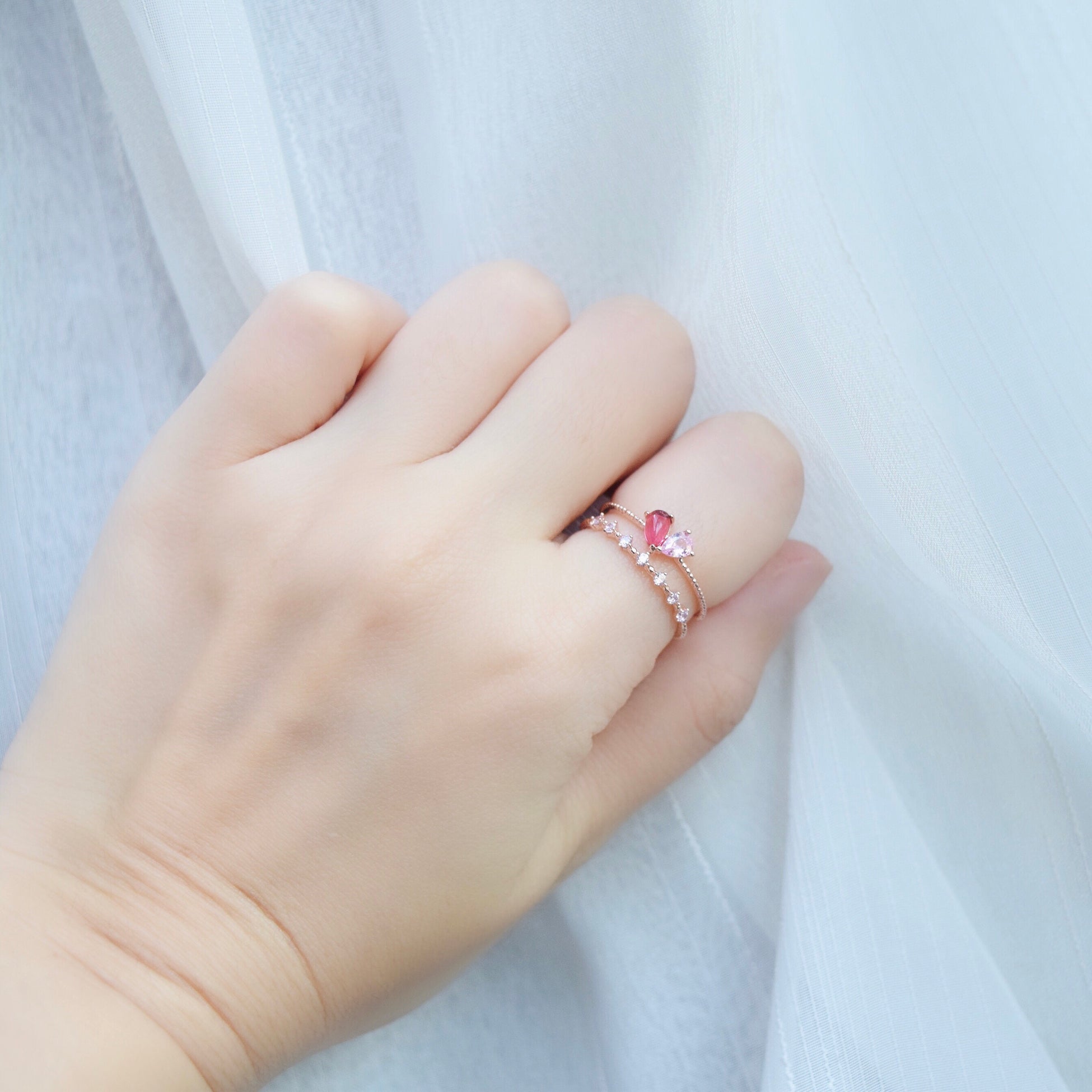 Ruby Hyacinth Ring | Made in Korea | Dainty Jewellery – Aurelia Atelier