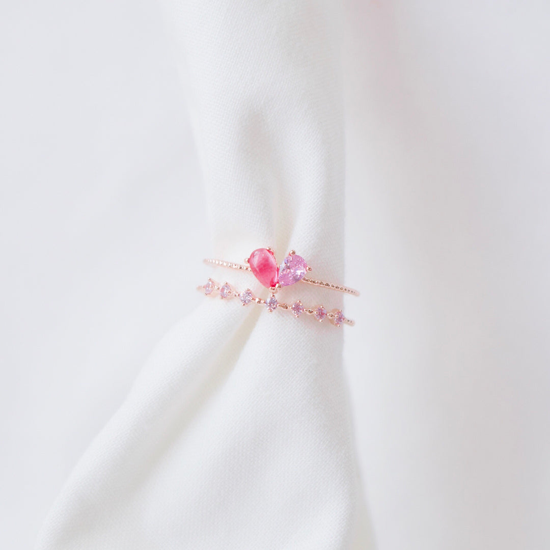 Ruby Hyacinth Ring | Made in Korea | Dainty Jewellery – Aurelia Atelier